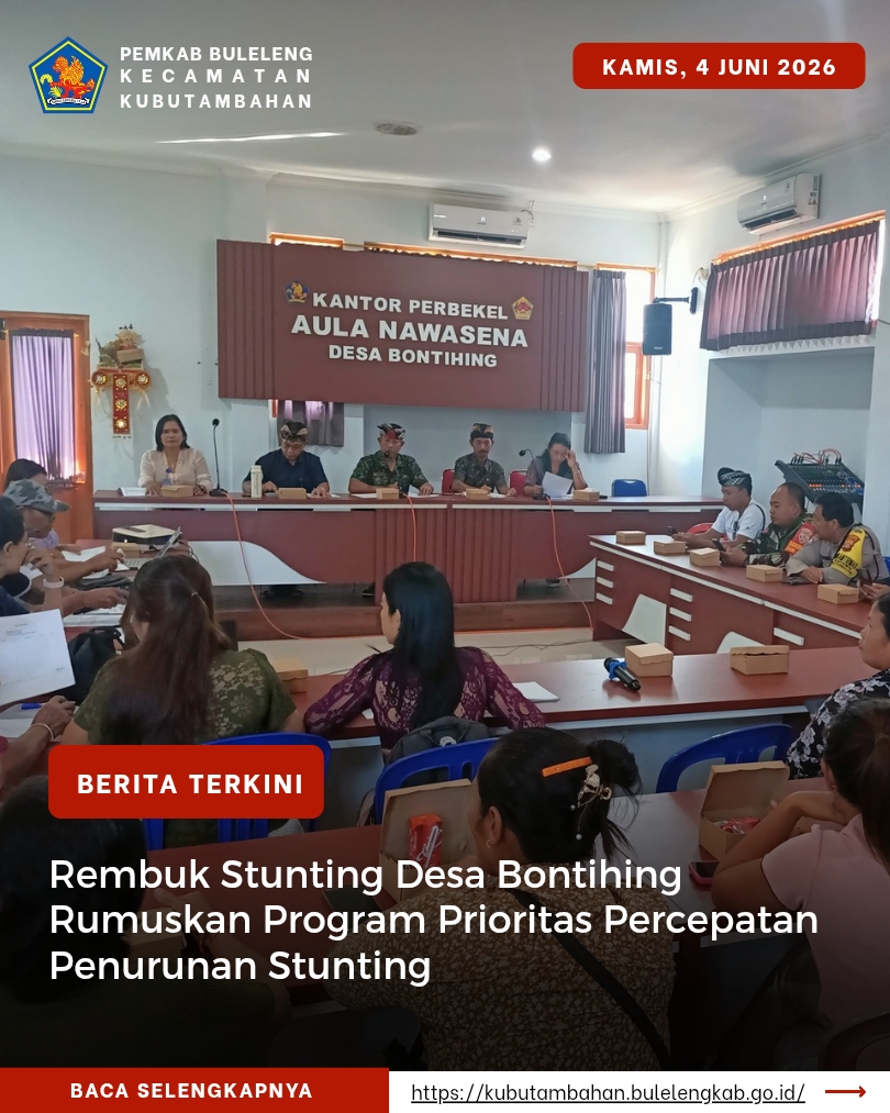 Rembuk Stunting Desa Bontihing Rumuskan Program Prioritas Percepatan ...